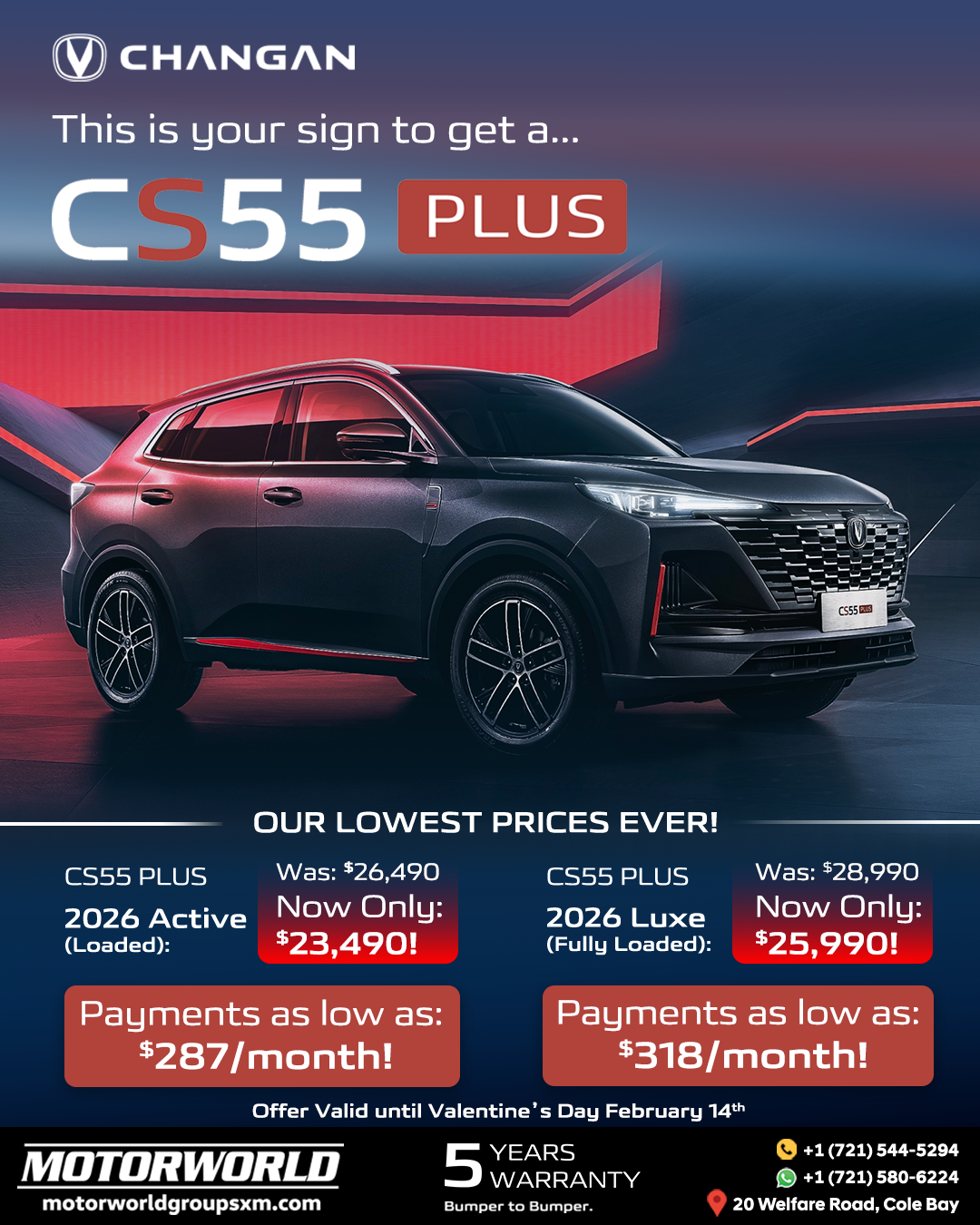Changan CS55 Plus | Motorworld Group